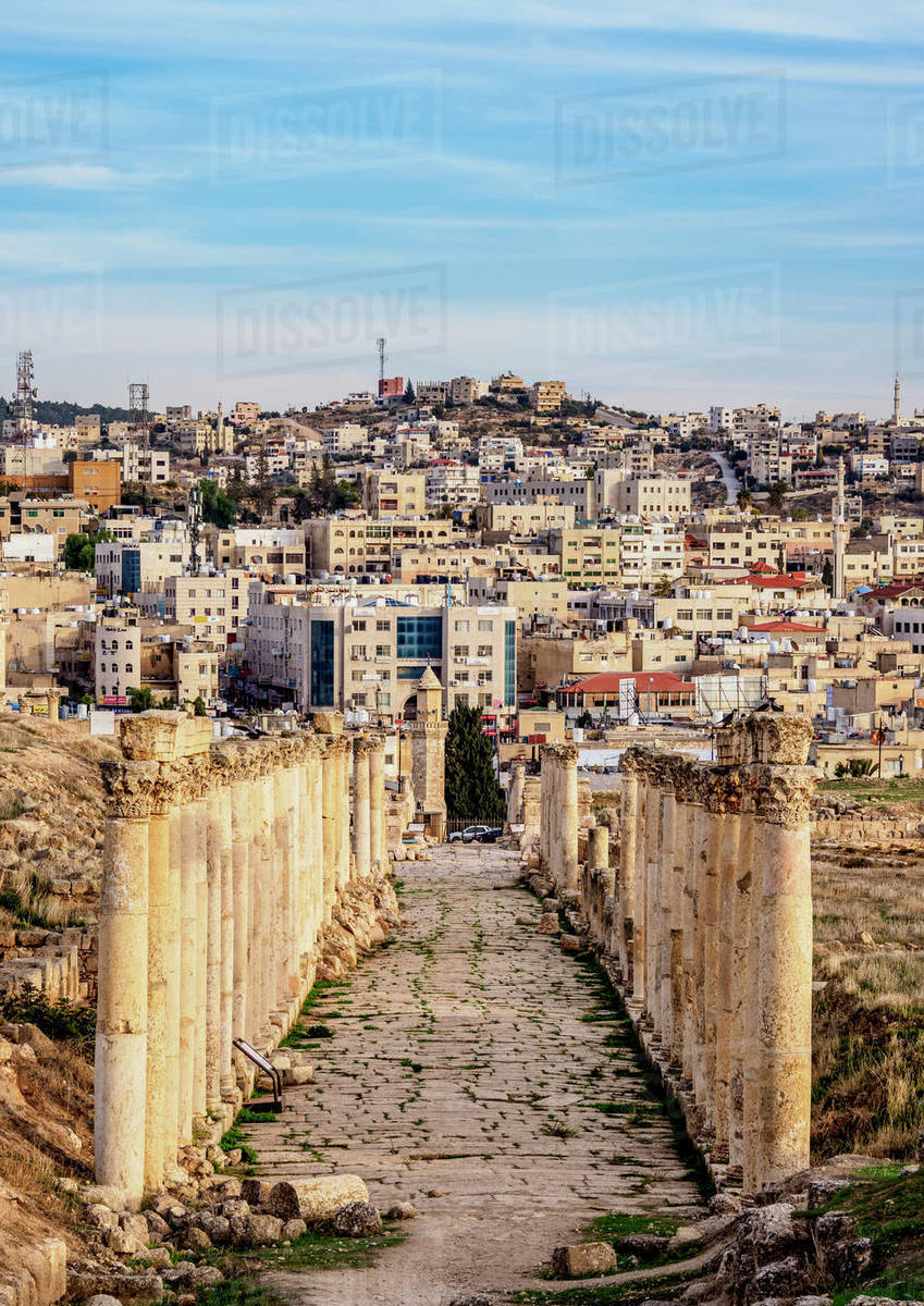 South Decumanus, Jerash, Jerash Governorate, Jordan, Middle East ...