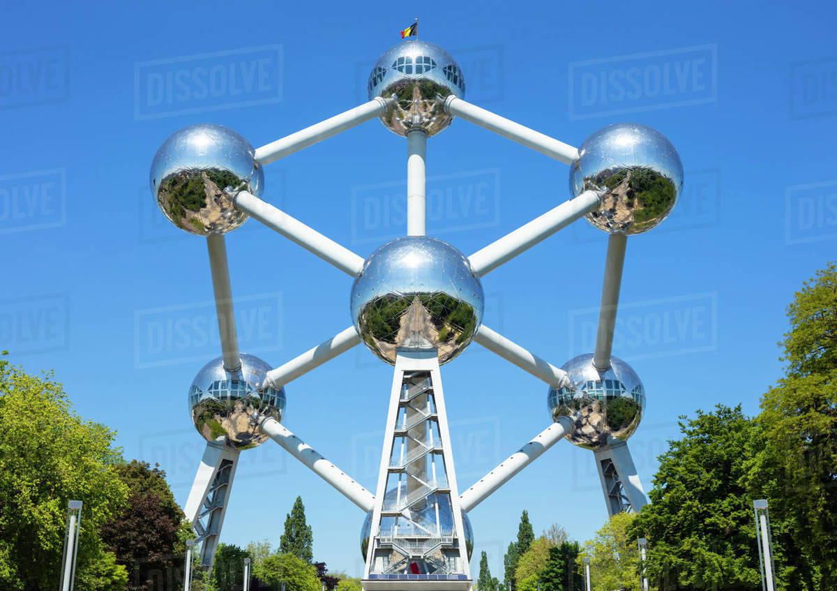 Brussels Atomium, Square de l'Atomium, Boulevard de Centaire, Brussels ...
