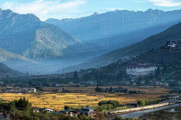 Sunrise across the Himalayas in Bhutan, Asia - Royalty-free Stock Photo ...