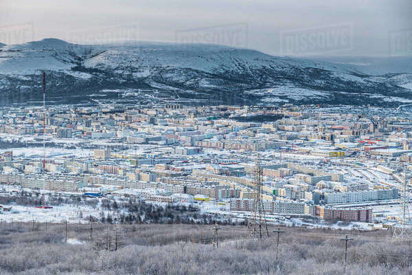 View over Magadan, Magadan Oblast, Russia, Eurasia - Royalty-free Stock ...