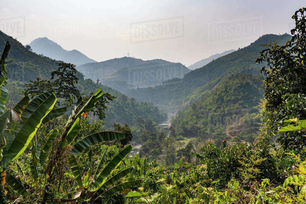 Mountain scenery in the remote areas of Manipur, India, Asia - Royalty ...