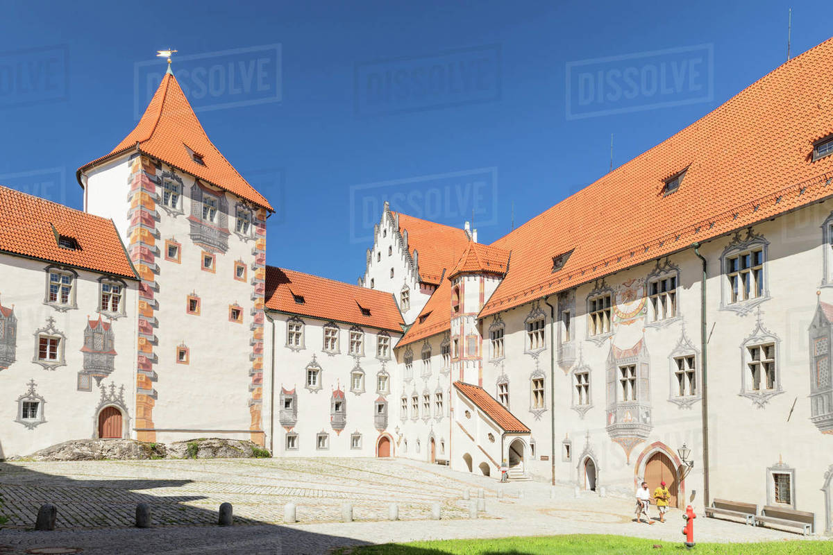 Hohes Schloss Castle, Fussen, Allgau, Schwaben, Bavaria, Germany ...