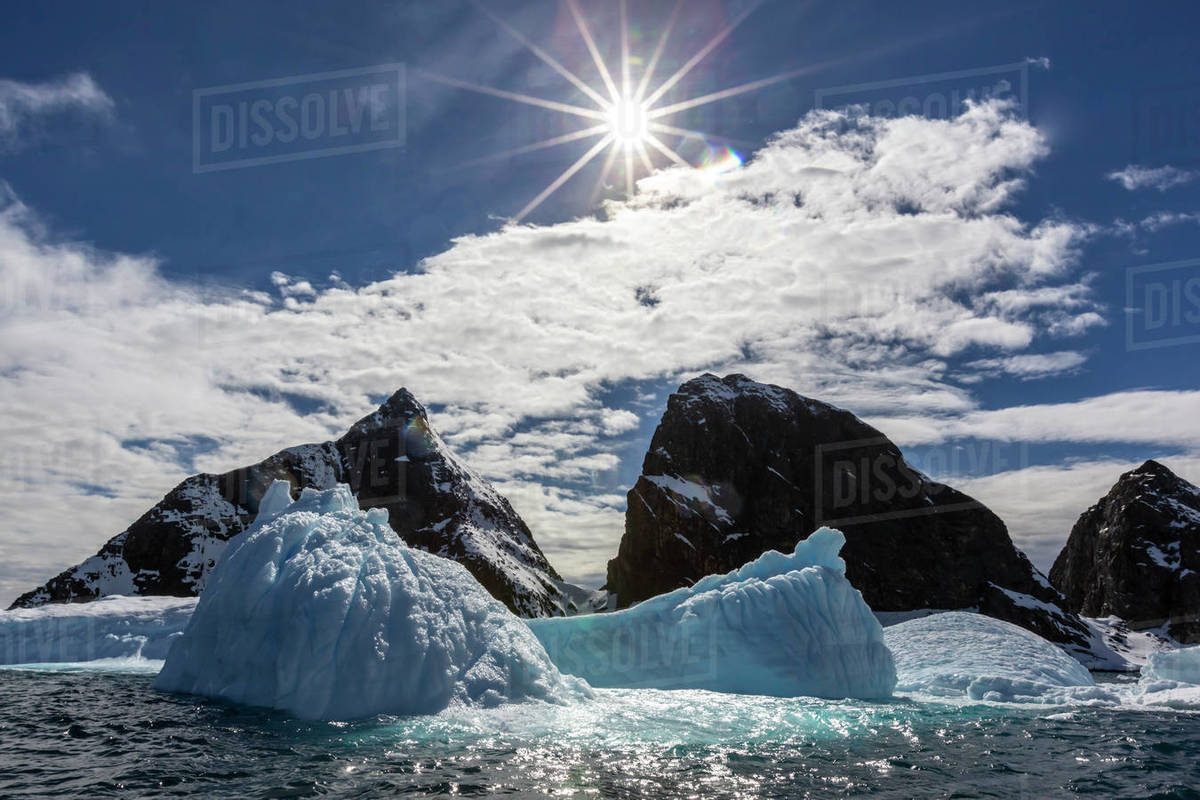 Large iceberg off the shore of Astrolabe Island, Bransfield Strait ...