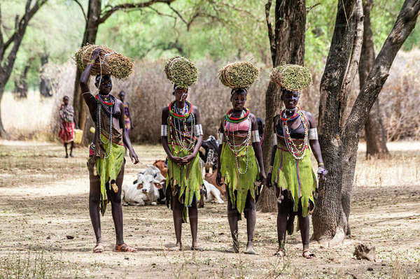Toposa Tribe. Eastern Equatoria State Of South Sudan, Africa. - Royalty ...