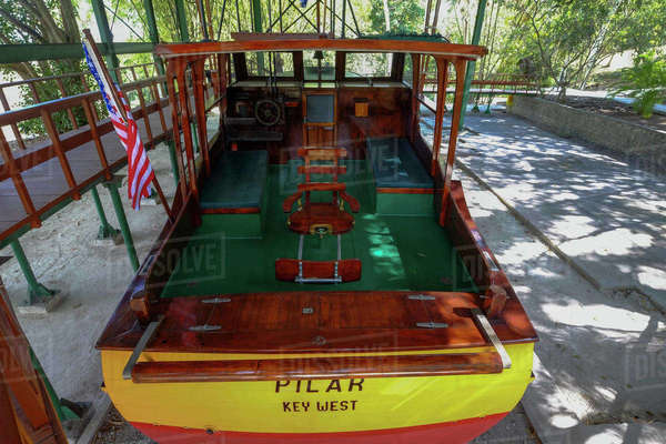 Ernest Hemingway's boat Pilar at his home, Fica Vigia, San Francisco de ...