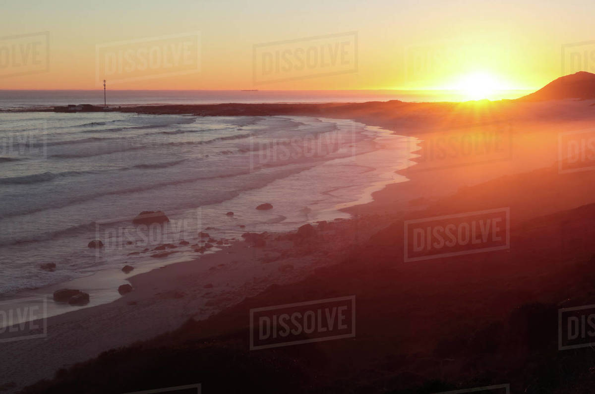 Witsand Beach at sunset, near Kommetjie, Cape Town, South Africa ...