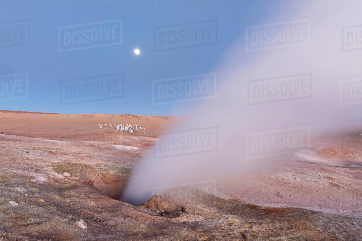 Geysers at Banos Termales in the Eduardo Avaroa Andean Fauna National ...