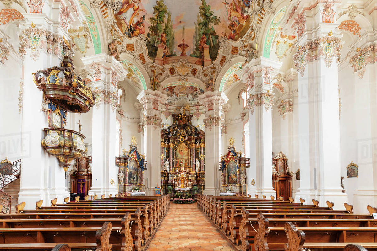 Pilgrimage Church of Steinhausen, Upper Swabian Baroque Route, Upper ...