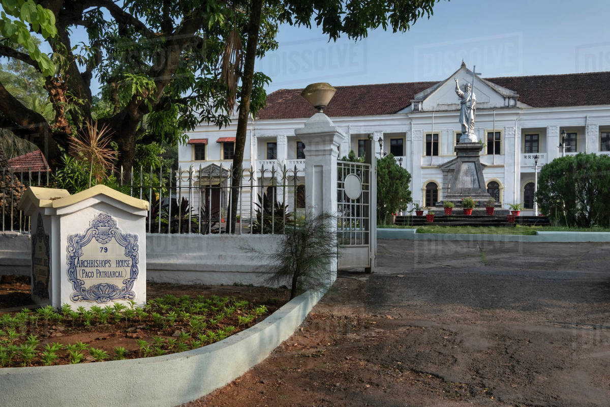 The Archbishops House (Archbishops Palace), Althino, Panjim City ...