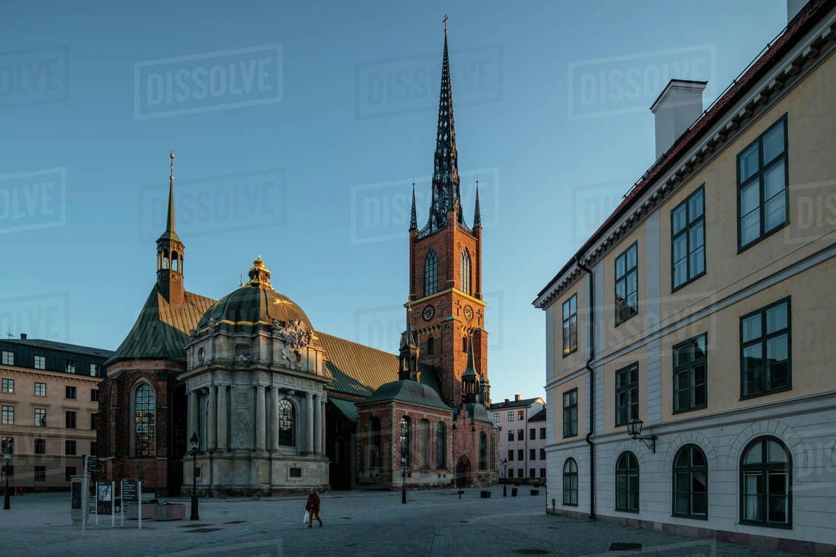 Exterior of Riddarholmen Church, Gamla Stan, Stockholm, Sodermanland ...
