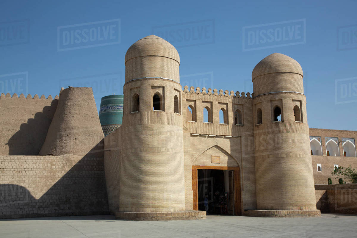 West Gate (Father Gate), Ichon Qala (Itchan Kala), UNESCO World ...