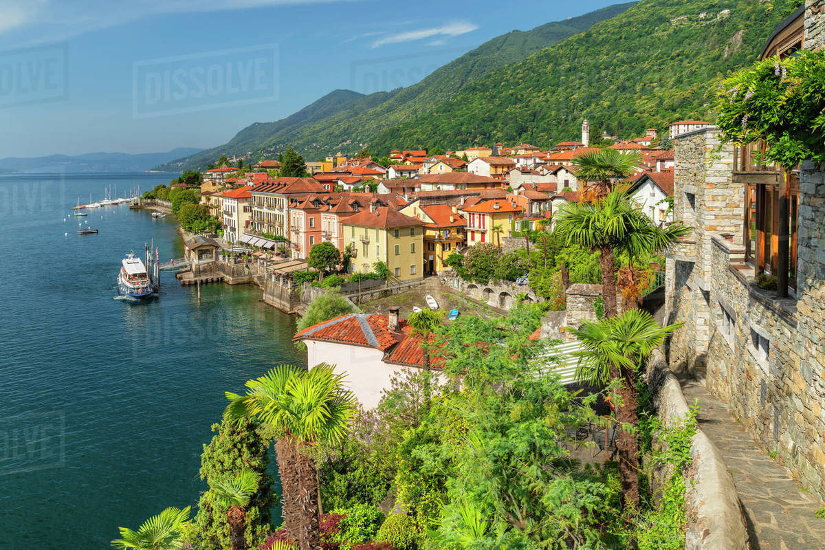Cannero Riviera, Lago Maggiore, Piedmont, Italian Lakes, Italy, Europe ...