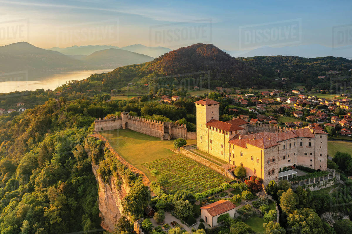 La Rocca di Angera, Angera, Lago Maggiore, Piedmont, Italian Lakes ...
