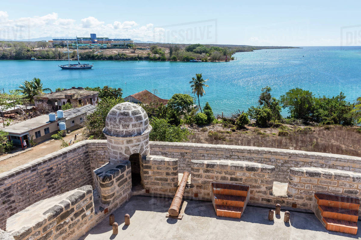 The Castillo de Jagua fort, erected in 1742 by King Philip V of Spain ...