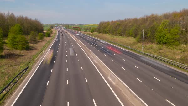 M1 motorway near Junction 29, Derbyshire, England, United Kingdom ...