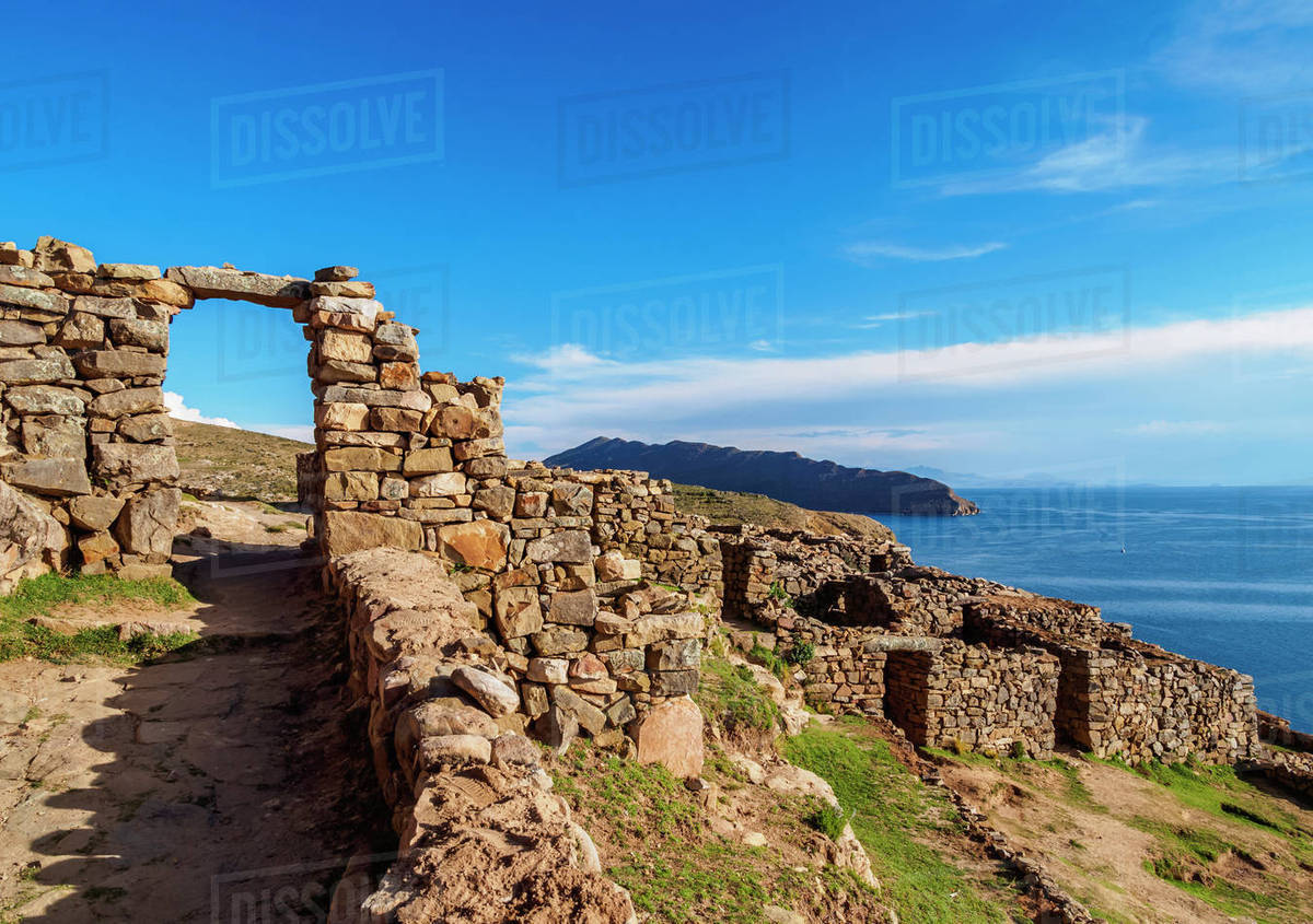 Chinkana Ruins, Island of the Sun, Titicaca Lake, La Paz Department ...