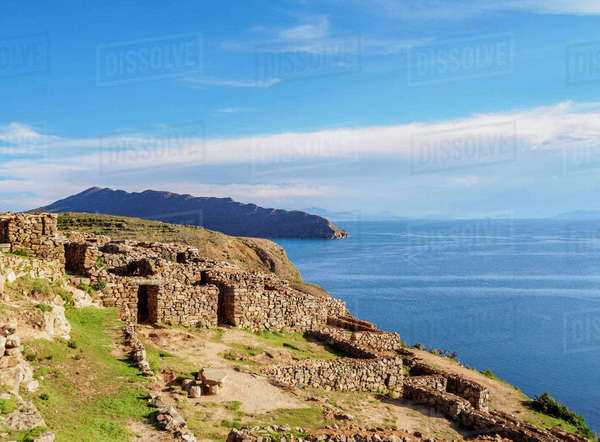 Chinkana Ruins, Island of the Sun, Titicaca Lake, La Paz Department ...