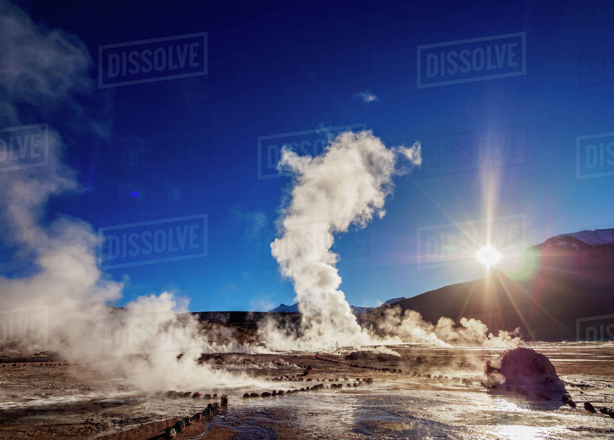 Geysers El Tatio, Antofagasta Region, Chile, South America - Royalty ...