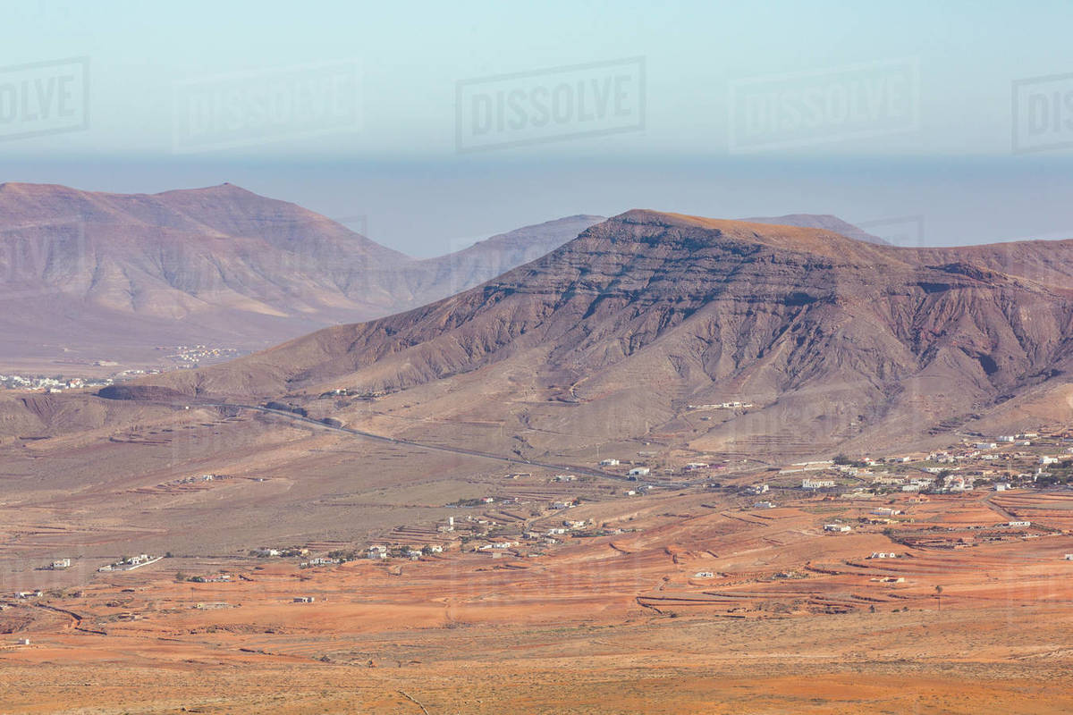 View from Mirador De Morro Velosa on the volcanic island of ...