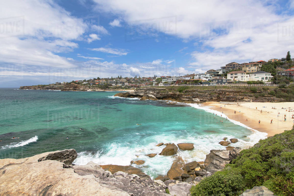 Tamarama Beach, Sydney, New South Wales, Australia, Pacific - Stock ...