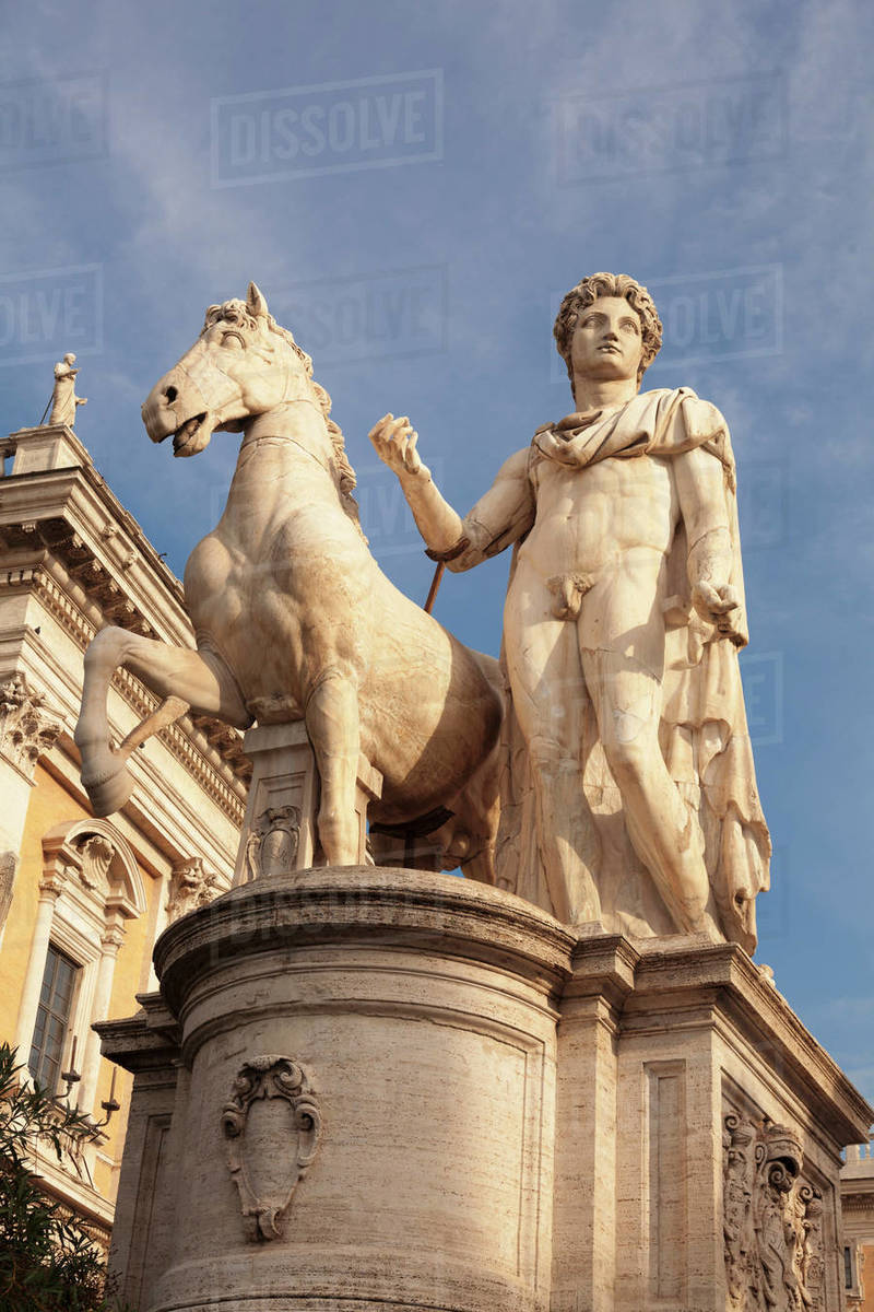 Dioskuri Statue, Piazza del Campidoglio Square, Capitoline Hill, Rome ...