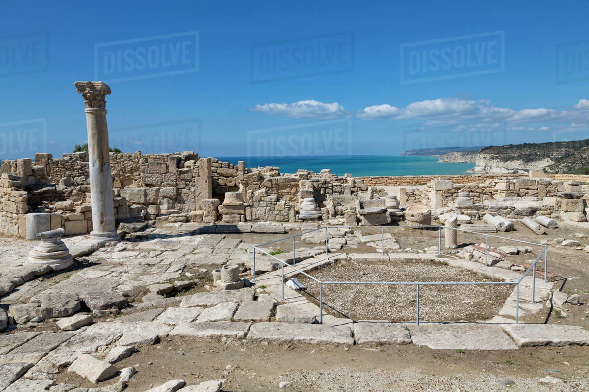 The Roman Nymphaeum in Kourion Archaeological Site in southern Cyprus ...