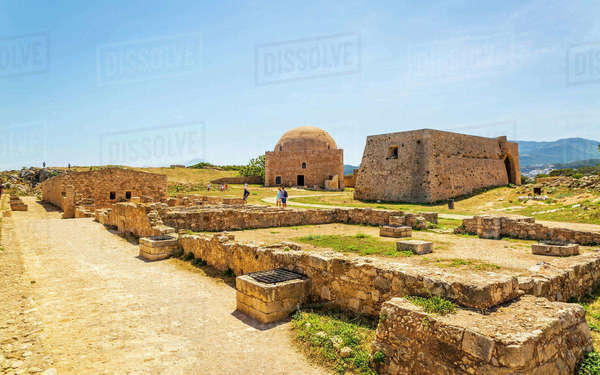 The Mosque of Sultan Ibrahim within the Fortezza, castle, Rethymnon ...