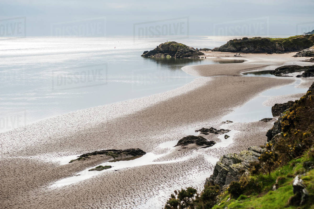 Borth Y Gest Beach, Snowdonia National Park, Gwynedd, North Wales ...