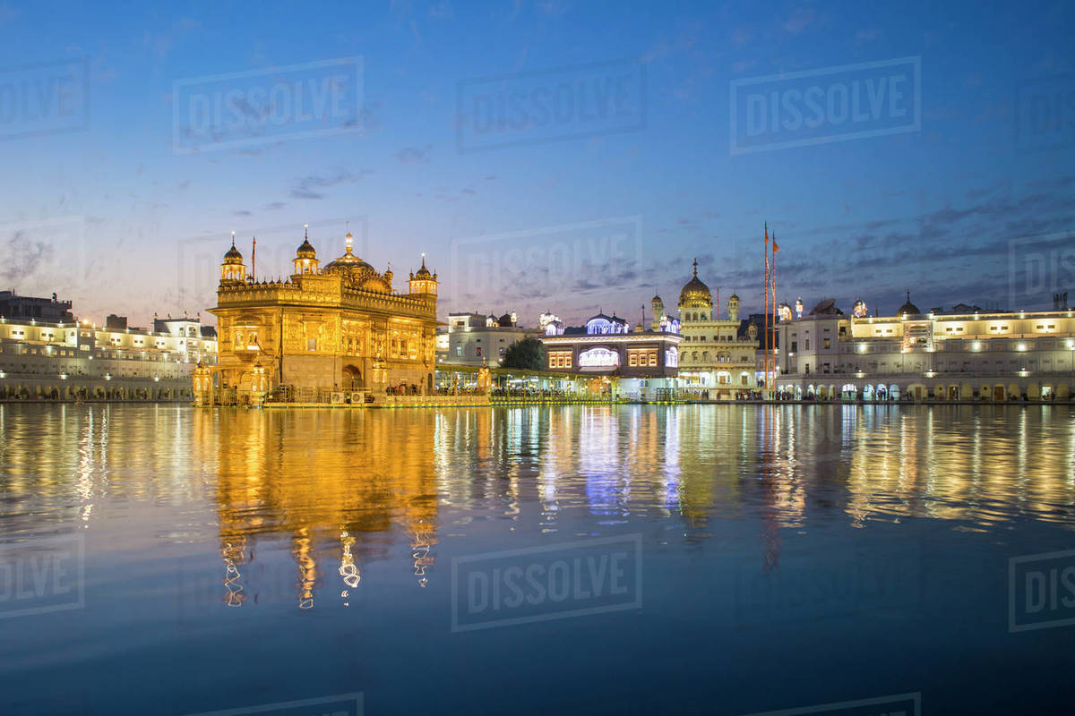 The Golden Temple (Harmandir Sahib) and Amrit Sarovar (Pool of Nectar ...