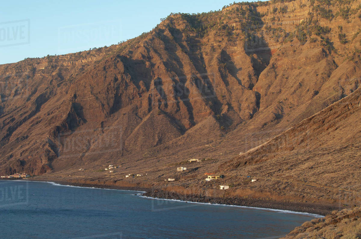 Coastal landscape. Las Playas Natural Monument. Valverde. El Hierro ...