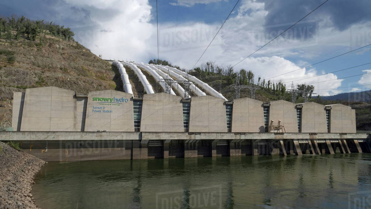 TALBINGO, AUSTRALIA : side view of the power station at talbingo dam in ...