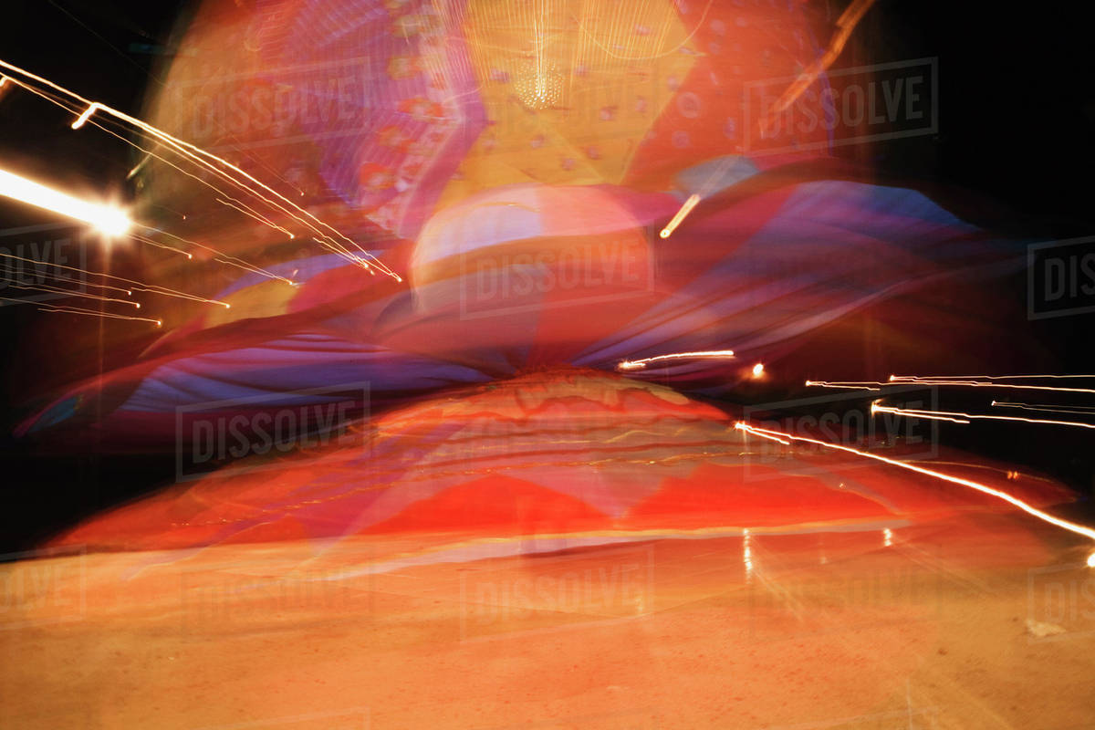 Abstract view of Whirling dervish performer, Cairo, Egypt - Royalty ...