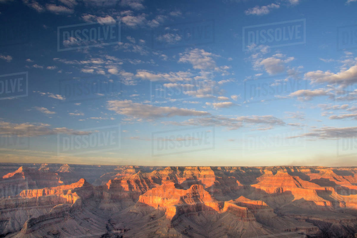 AZ, Arizona, Grand Canyon National Park, South Rim, sunset at Pima ...