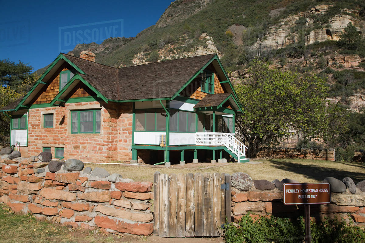 AZ, Arizona, Slide Rock State Park, Pendley Homestead House built in ...
