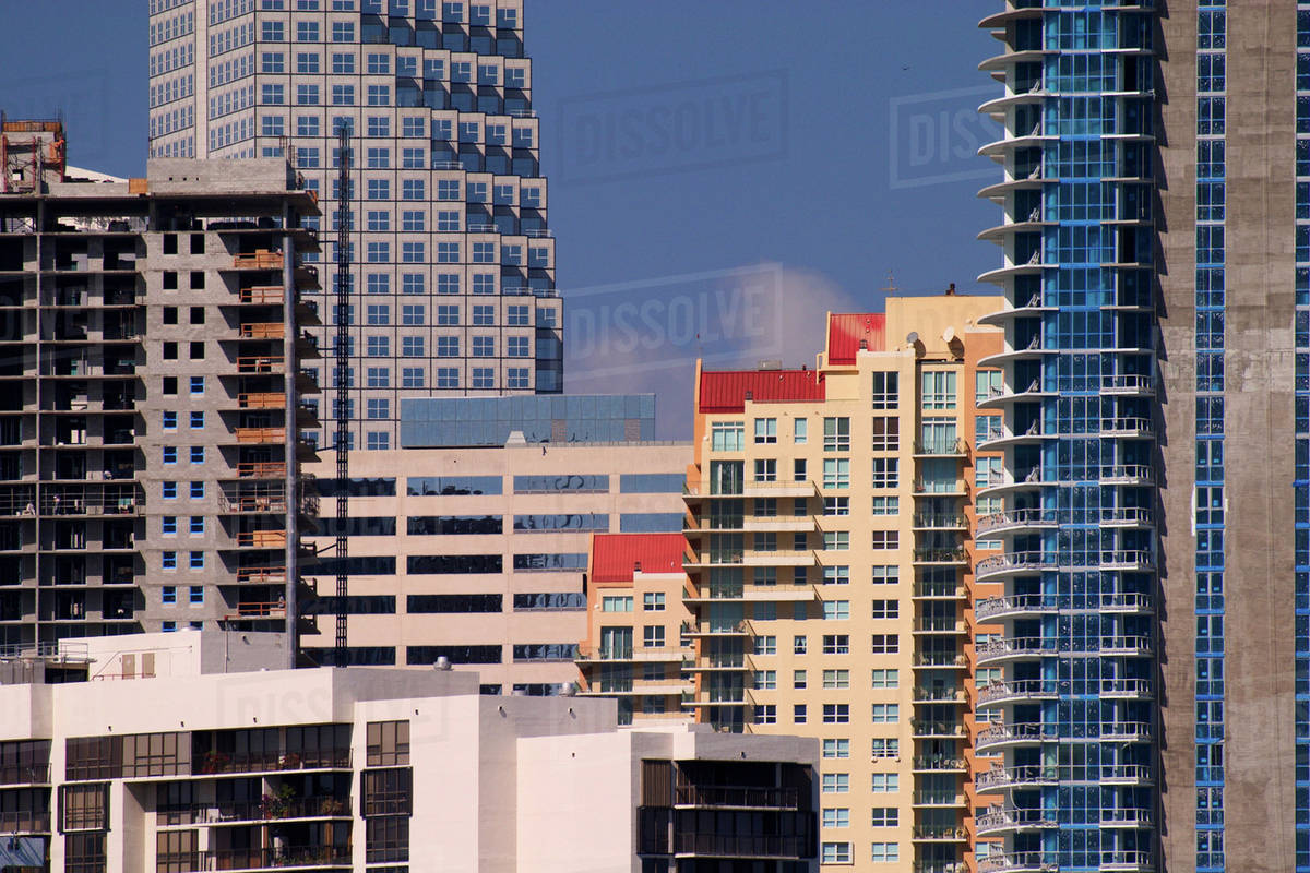 High rise condominiums, Miami Beach, Florida - Royalty-free Stock Photo ...