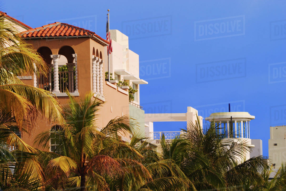 Art Deco district of South Beach, Miami Beach, Florida - Royalty-free ...