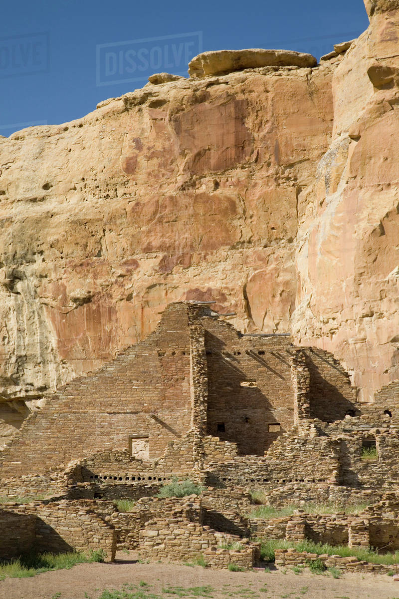 NM, New Mexico, Chaco Culture National Historic Park, Chaco Canyon ...