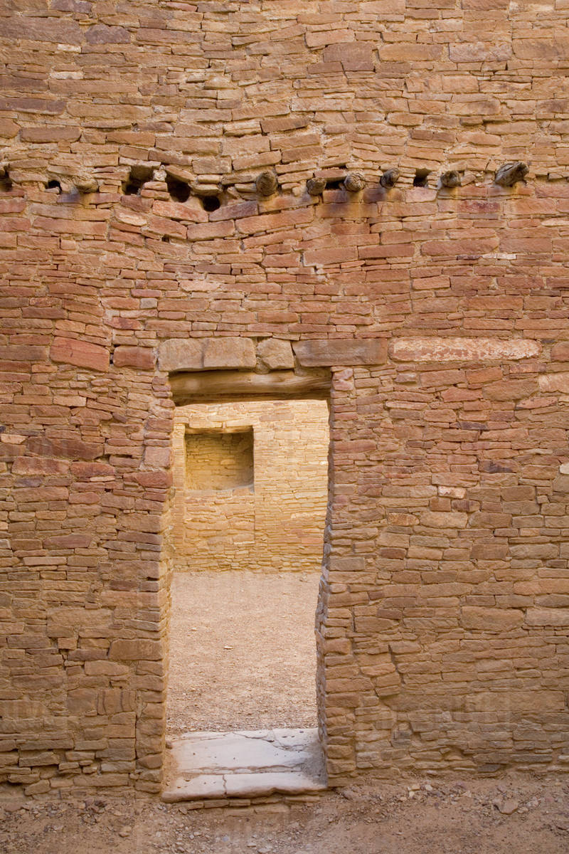 NM, New Mexico, Chaco Culture National Historic Park, Chaco Canyon ...