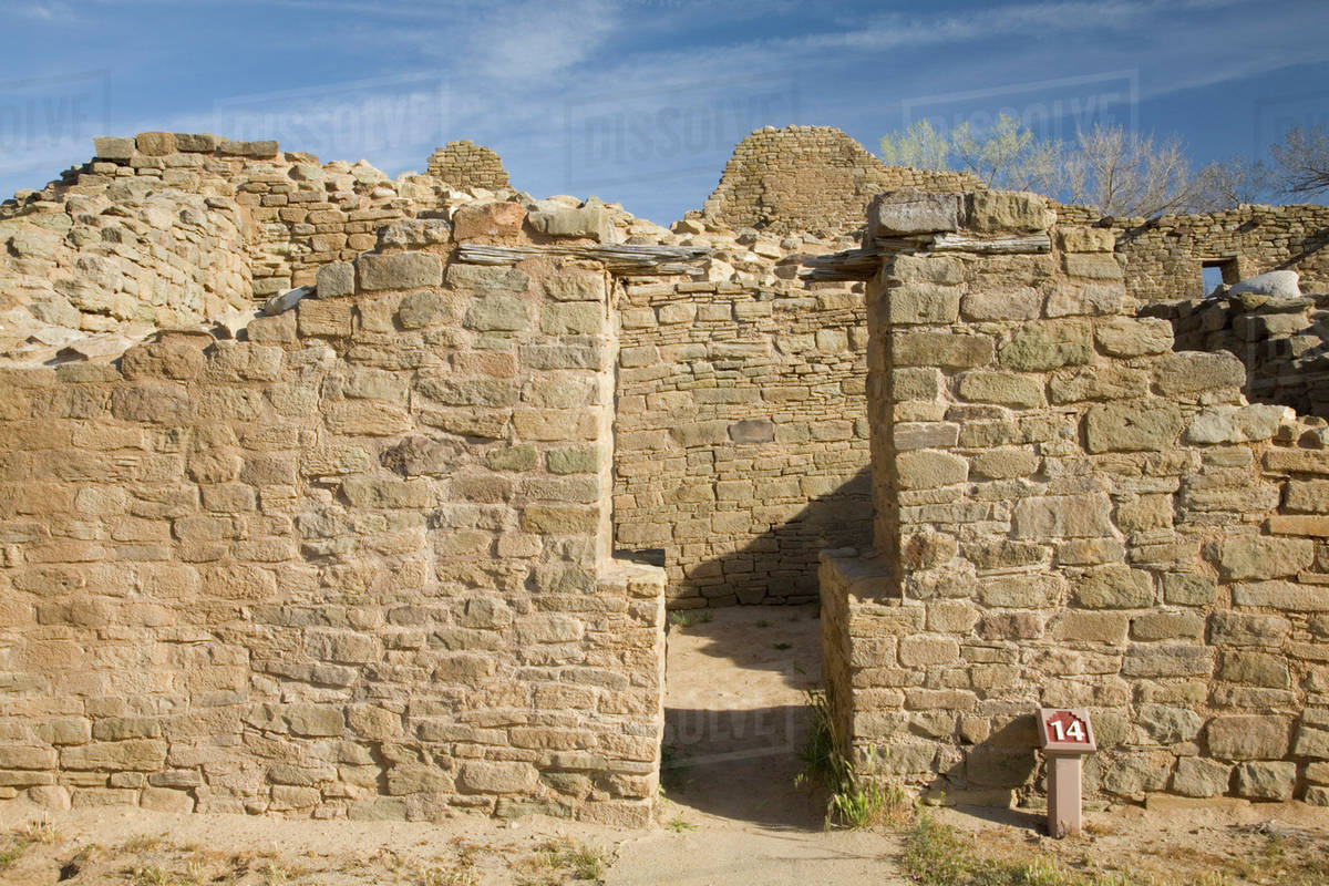 NM, New Mexico, Chaco Culture National Historic Park, Chaco Canyon ...