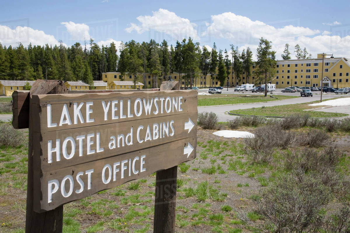 WY, Yellowstone National Park, Lake Yellowstone Hotel, oldest building ...