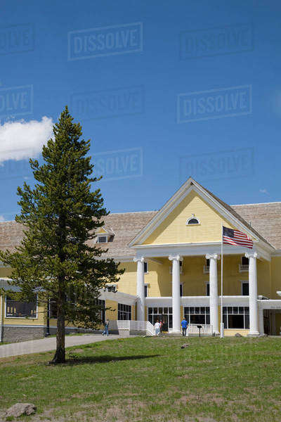 WY, Yellowstone National Park, Lake Yellowstone Hotel, oldest building ...