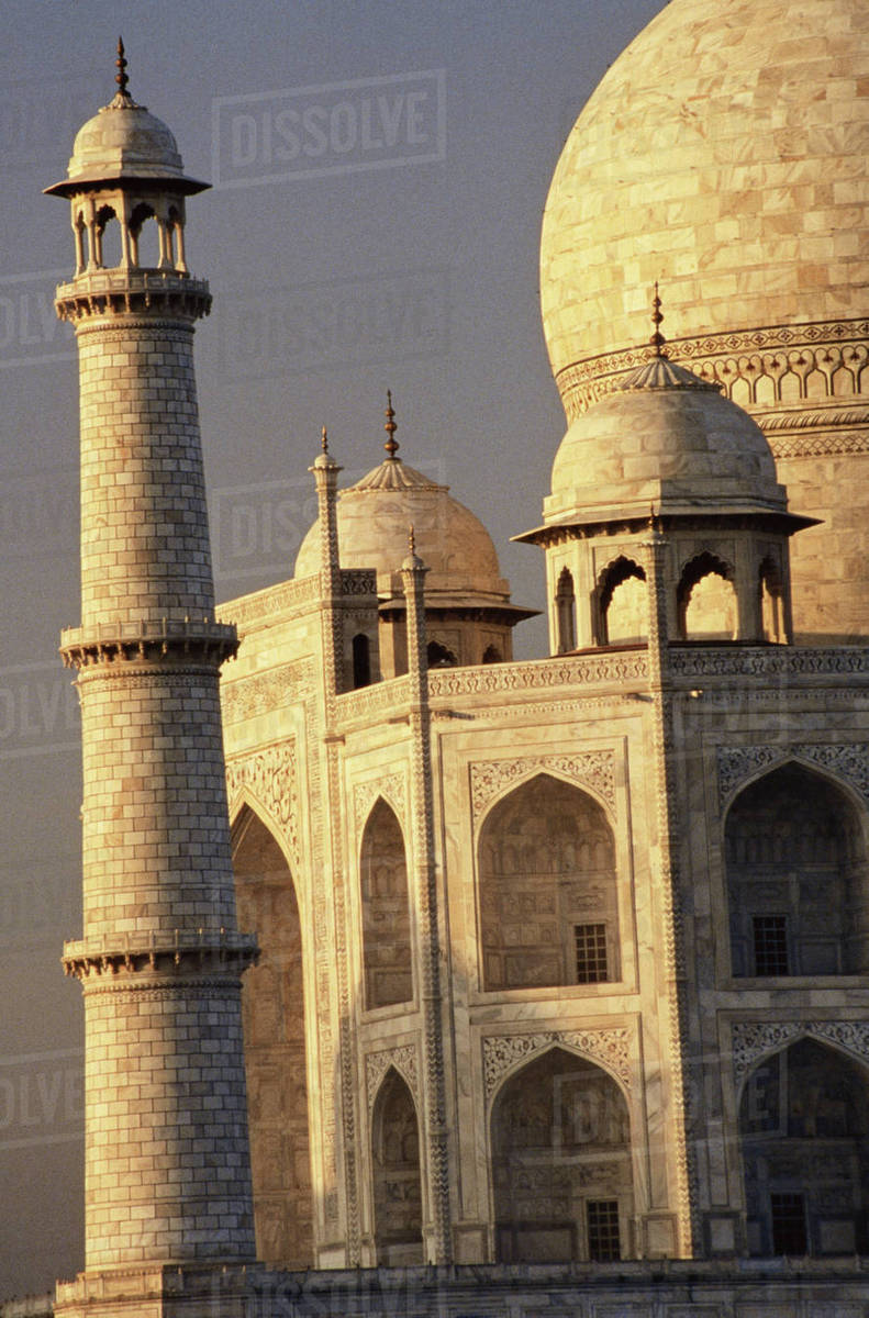 India, Agra. Taj Mahal, marble shrine, Shah Jahan's loving tribute in ...