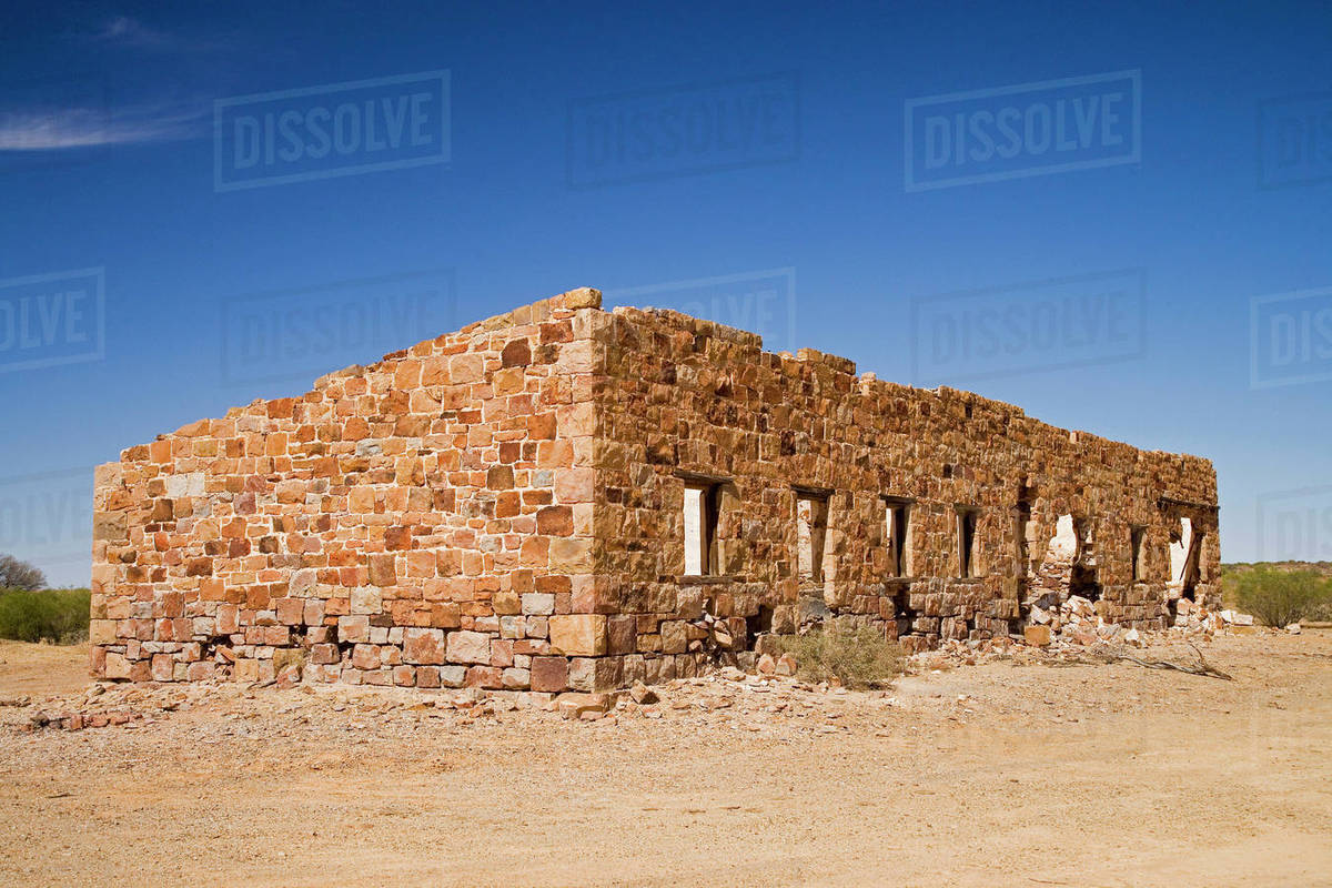 Algebuckina Railway Station Ruins (Old Ghan Railway), Oodnadatta Track ...