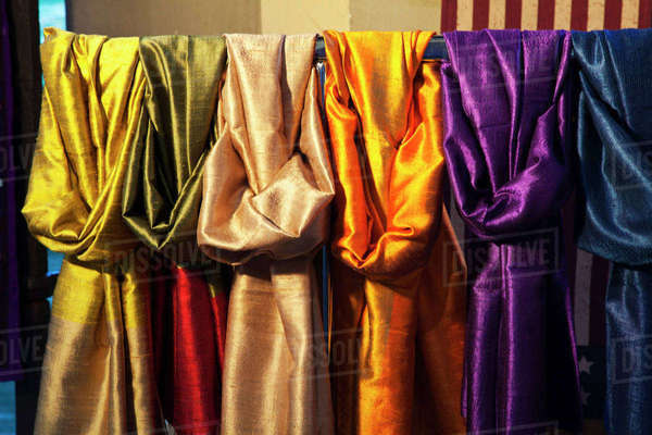 Fabric Vendors at Harvest Festival. - Royalty-free Stock Photo | Dissolve