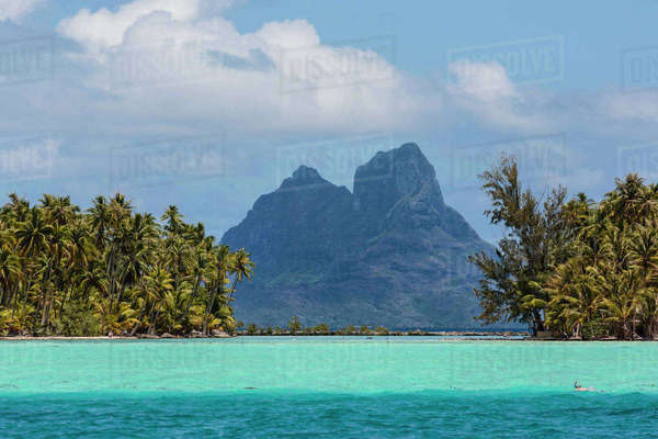 Pacific Ocean, French Polynesia, Society Islands, Leeward Islands, Bora ...