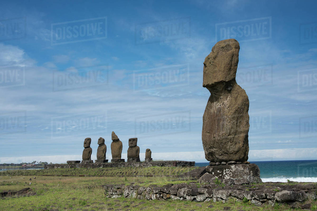 Chile, Easter Island aka Rapa Nui, Hanga Roa. Rapa Nui National Park ...