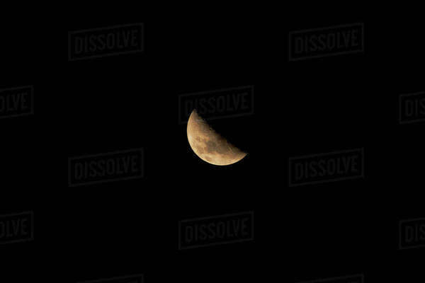 Crescent Moon, seen from Kununurra, Kimberley Region, Western Australia ...