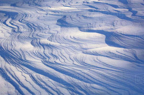 Snow drift patterns at sunrise near Little Martin Island, Lake ...
