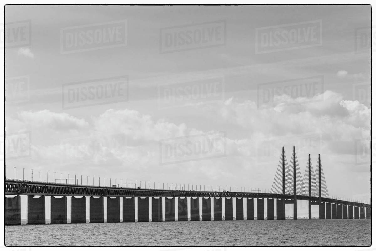Sweden, Scania, Malmo, Oresund Bridge, longest cable-tied bridge in ...