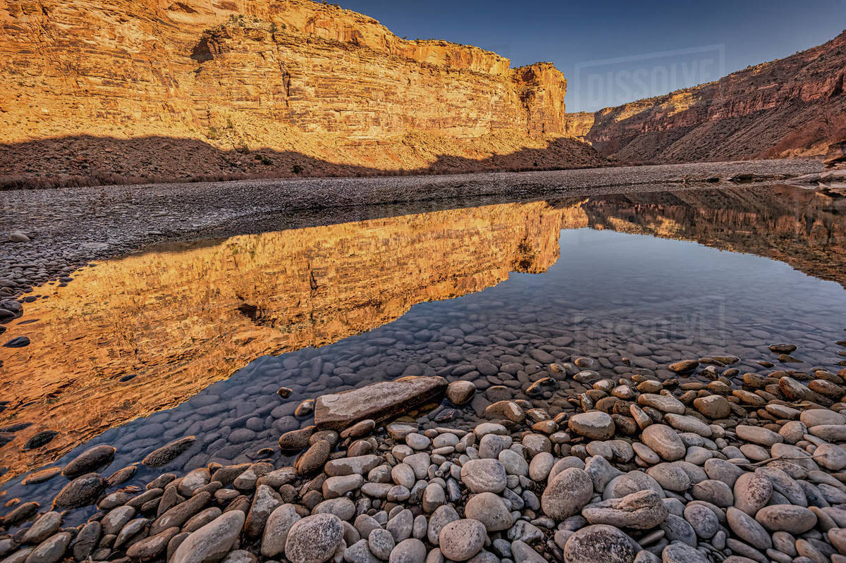 Pool, Colorado River, Moab, Utah - Stock Photo - Dissolve